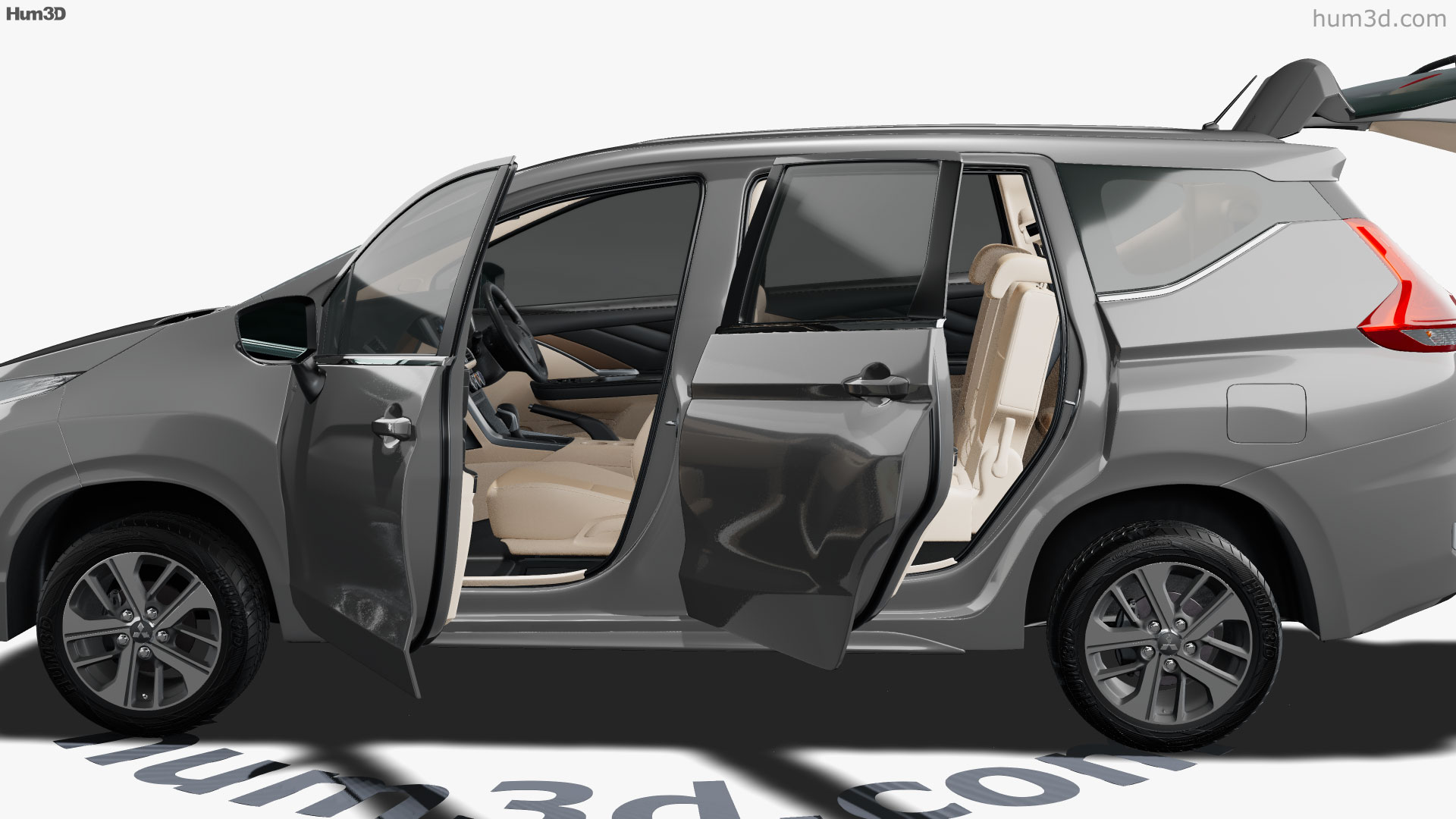 360 view of Mitsubishi Xpander with HQ interior 2019 3D model ...