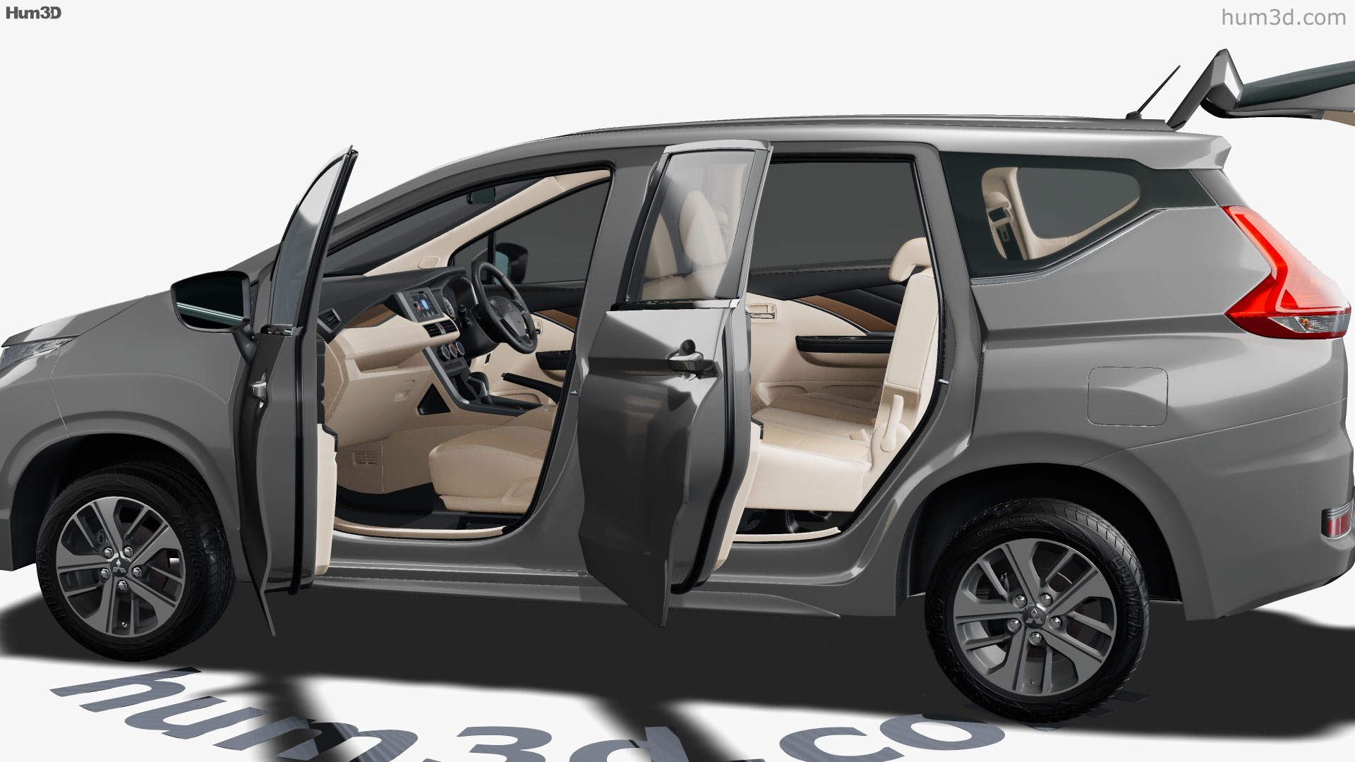 360 view of Mitsubishi Xpander with HQ interior 2019 3D model ...
