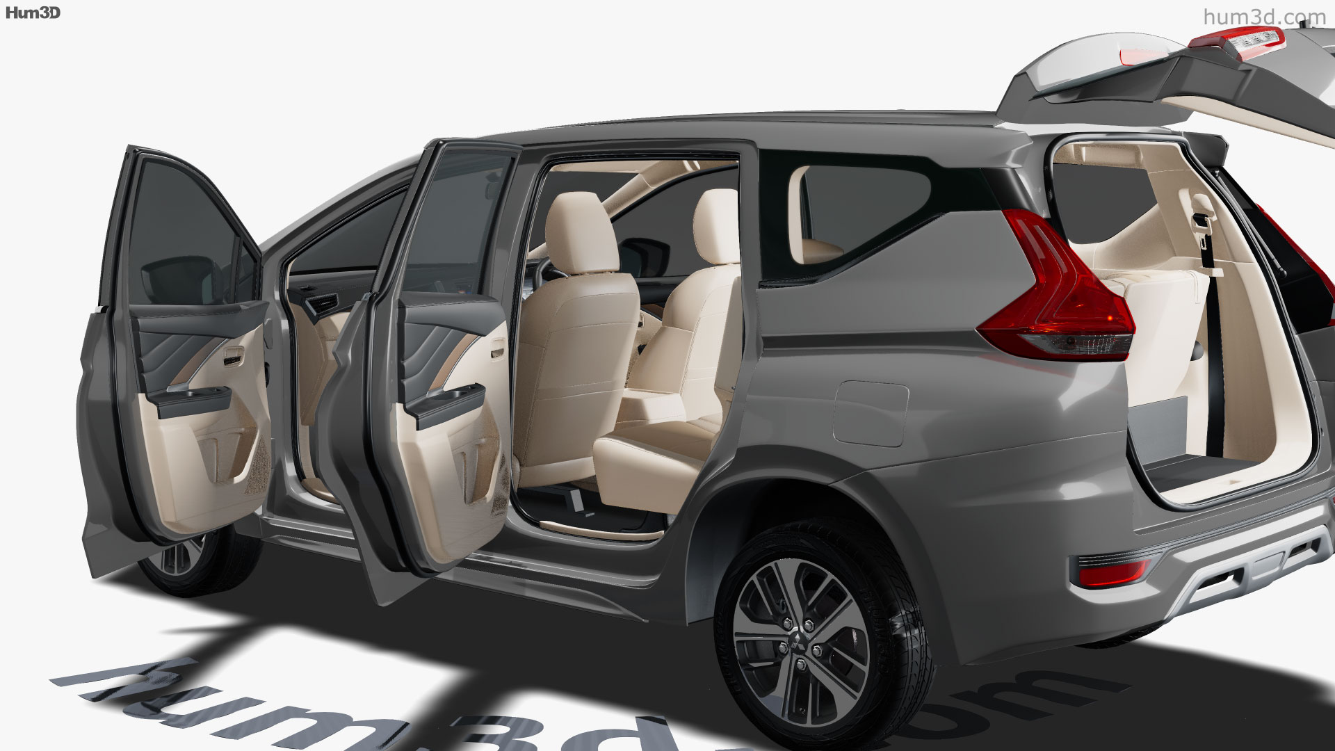 360 view of Mitsubishi Xpander with HQ interior 2019 3D model ...