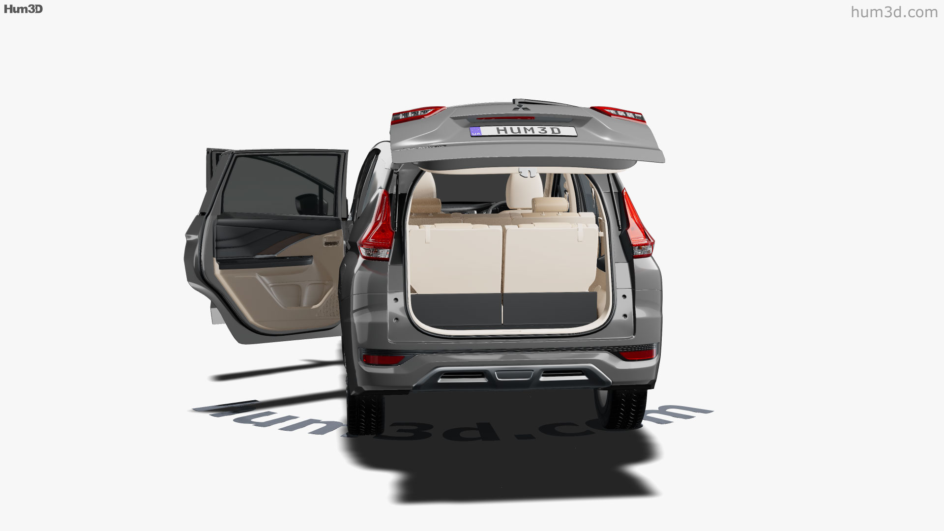 360 view of Mitsubishi Xpander with HQ interior 2019 3D model ...