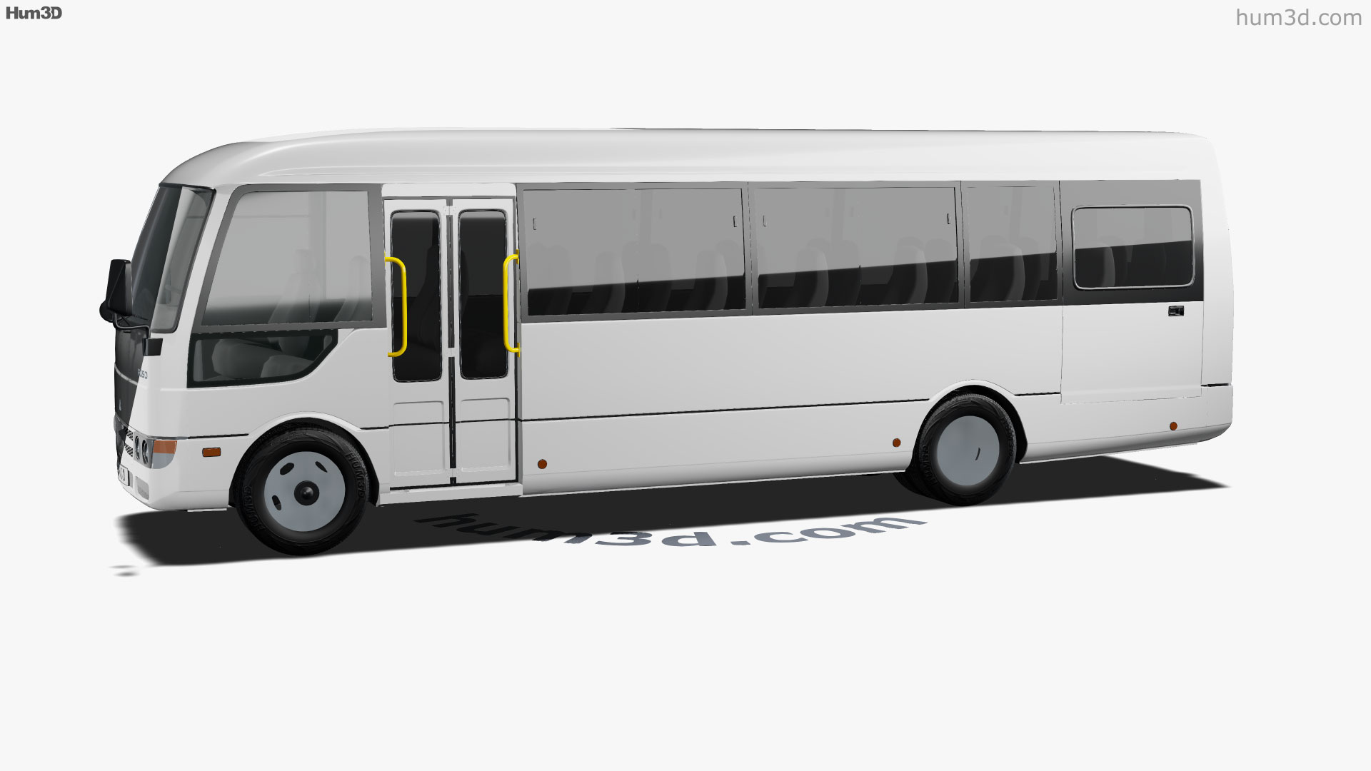 360 view of Mitsubishi Fuso Rosa bus 1997 3D model - 3DModels store