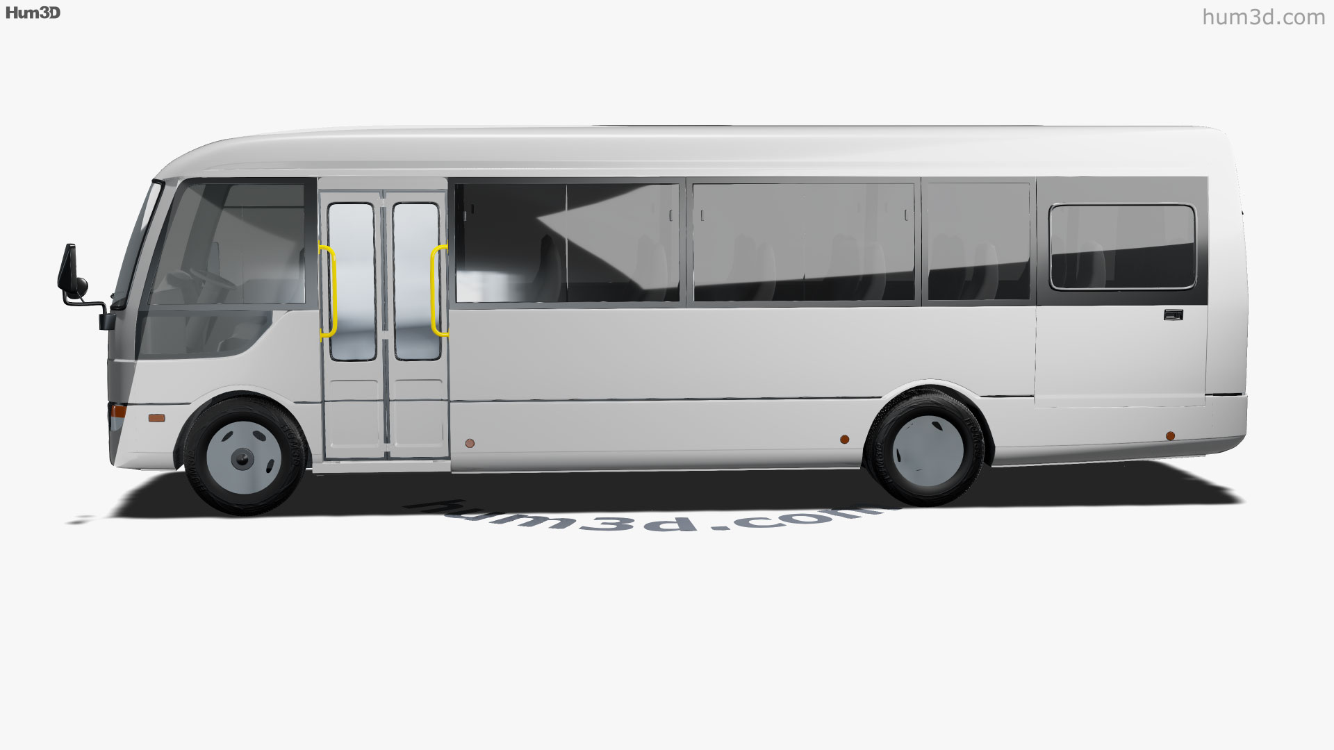 360 view of Mitsubishi Fuso Rosa bus 1997 3D model - 3DModels store