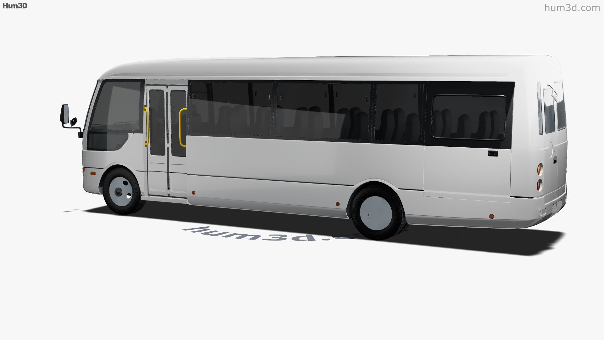 360 view of Mitsubishi Fuso Rosa bus 1997 3D model - 3DModels store