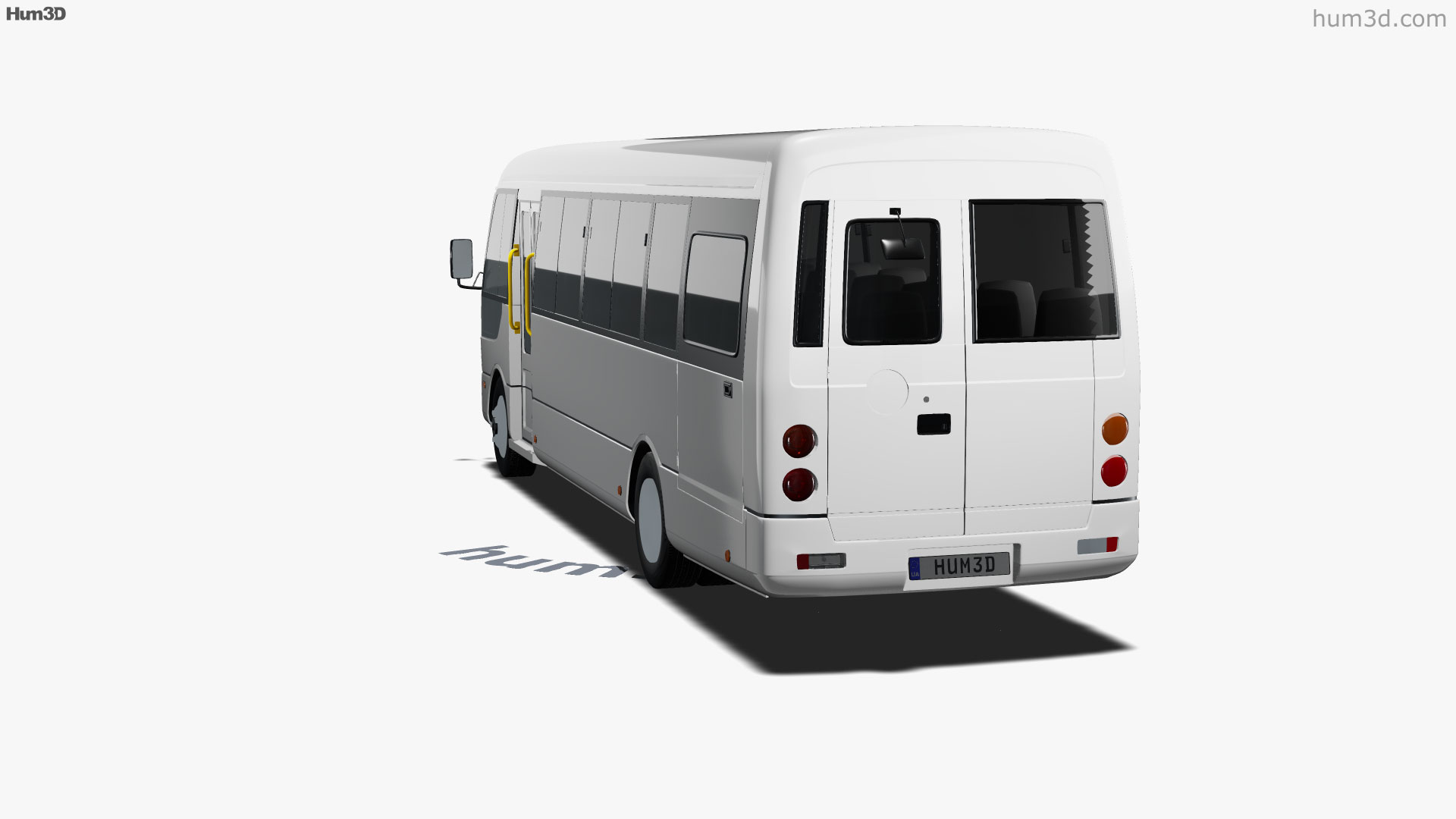 360 view of Mitsubishi Fuso Rosa bus 1997 3D model - 3DModels store