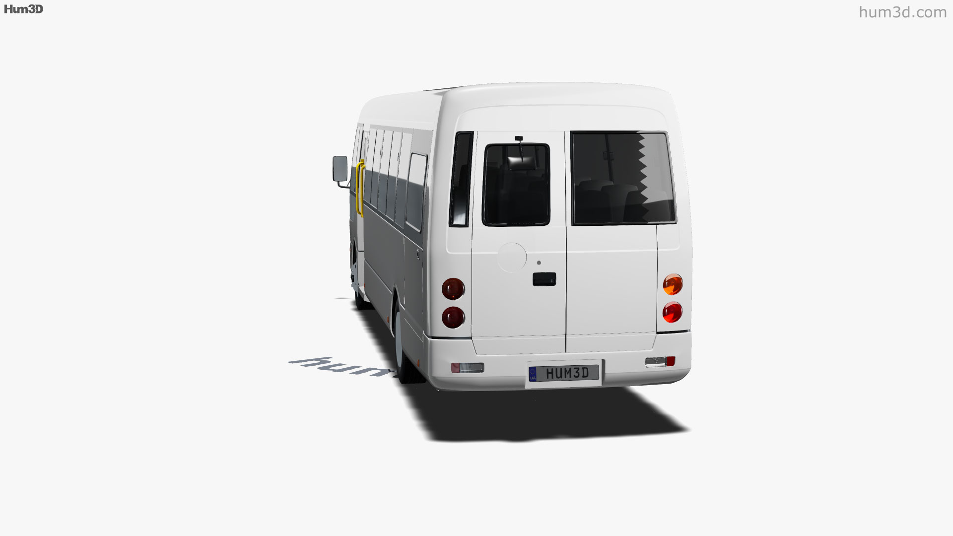 360 view of Mitsubishi Fuso Rosa bus 1997 3D model - 3DModels store