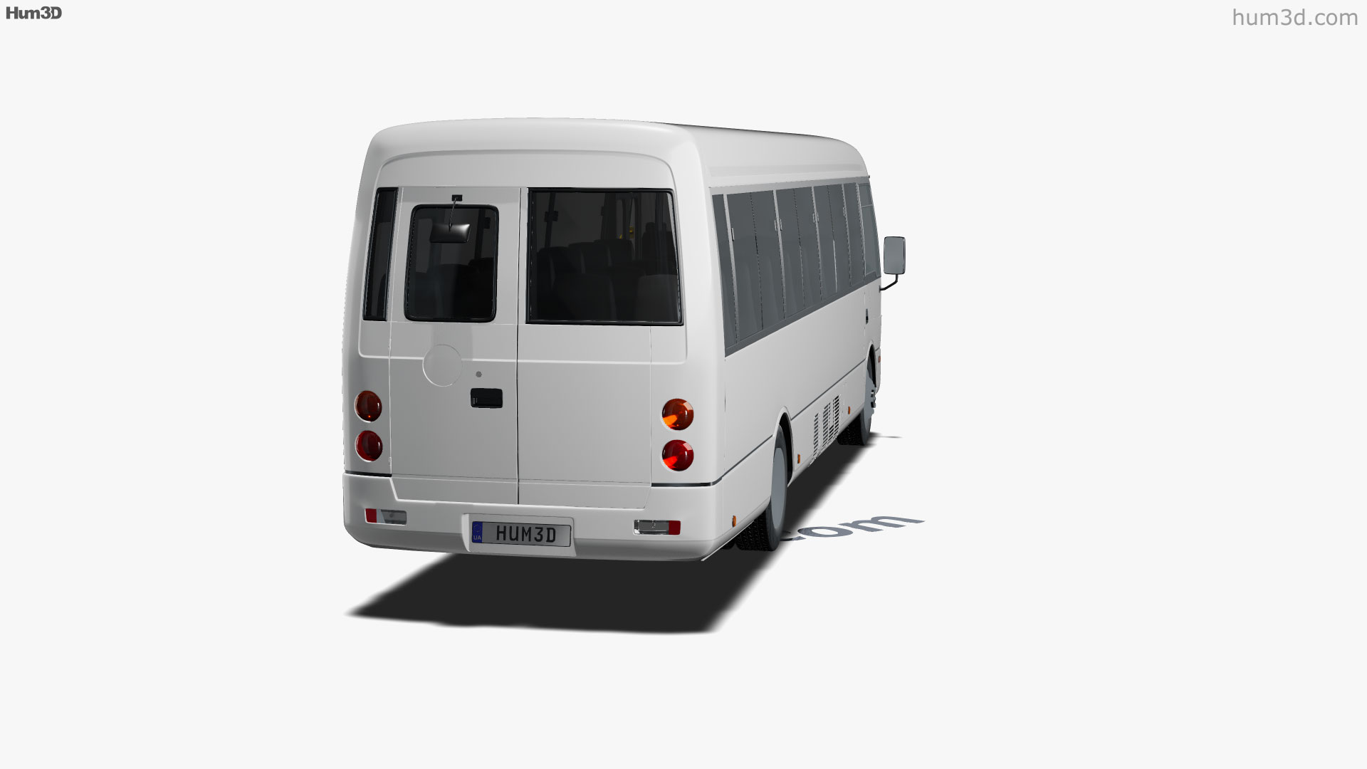 360 view of Mitsubishi Fuso Rosa bus 1997 3D model - 3DModels store