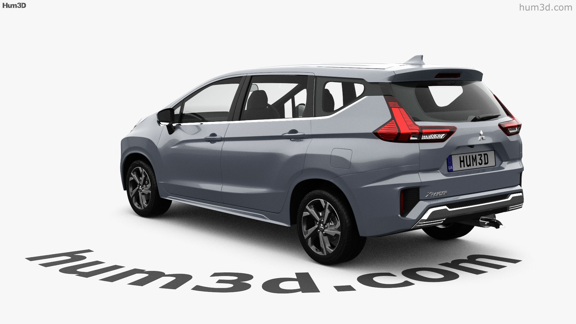 360 view of Mitsubishi Xpander 2024 3D model - 3DModels store