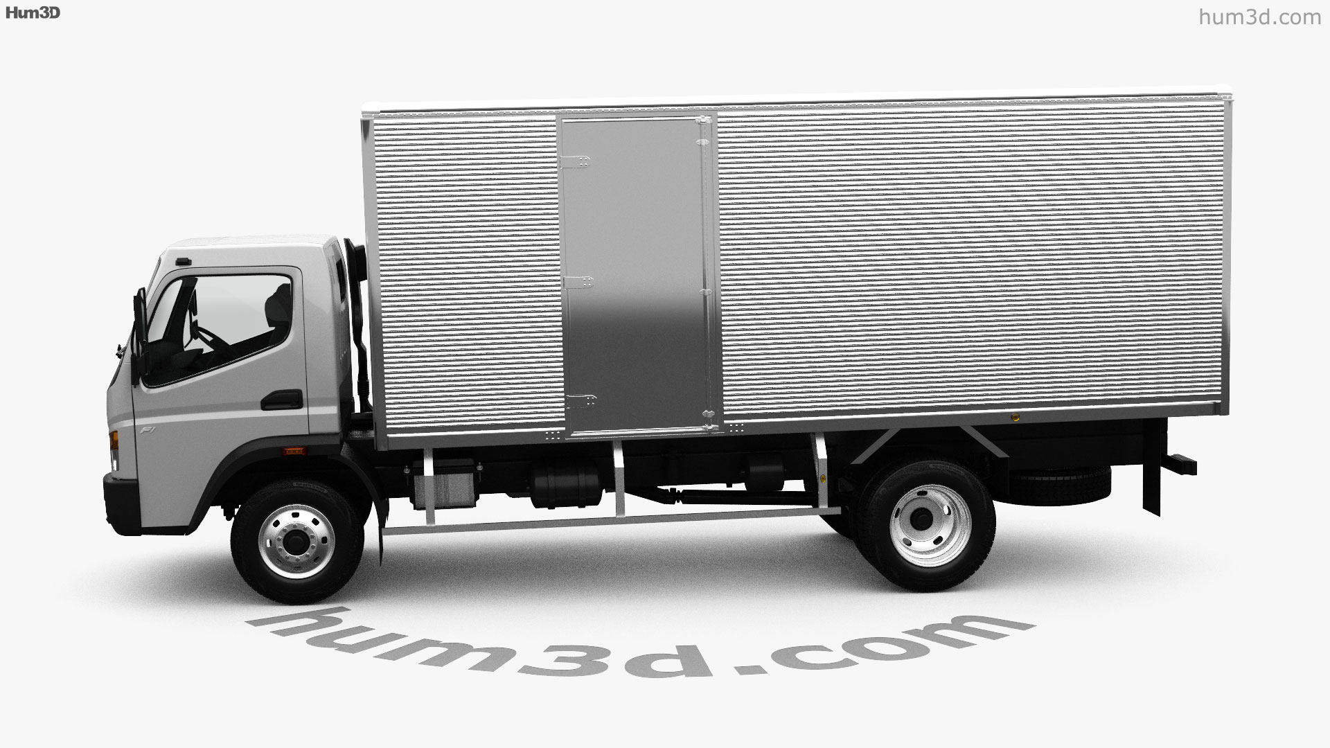 360 view of Mitsubishi Fuso FI Box Truck 2024 3D model - 3DModels store