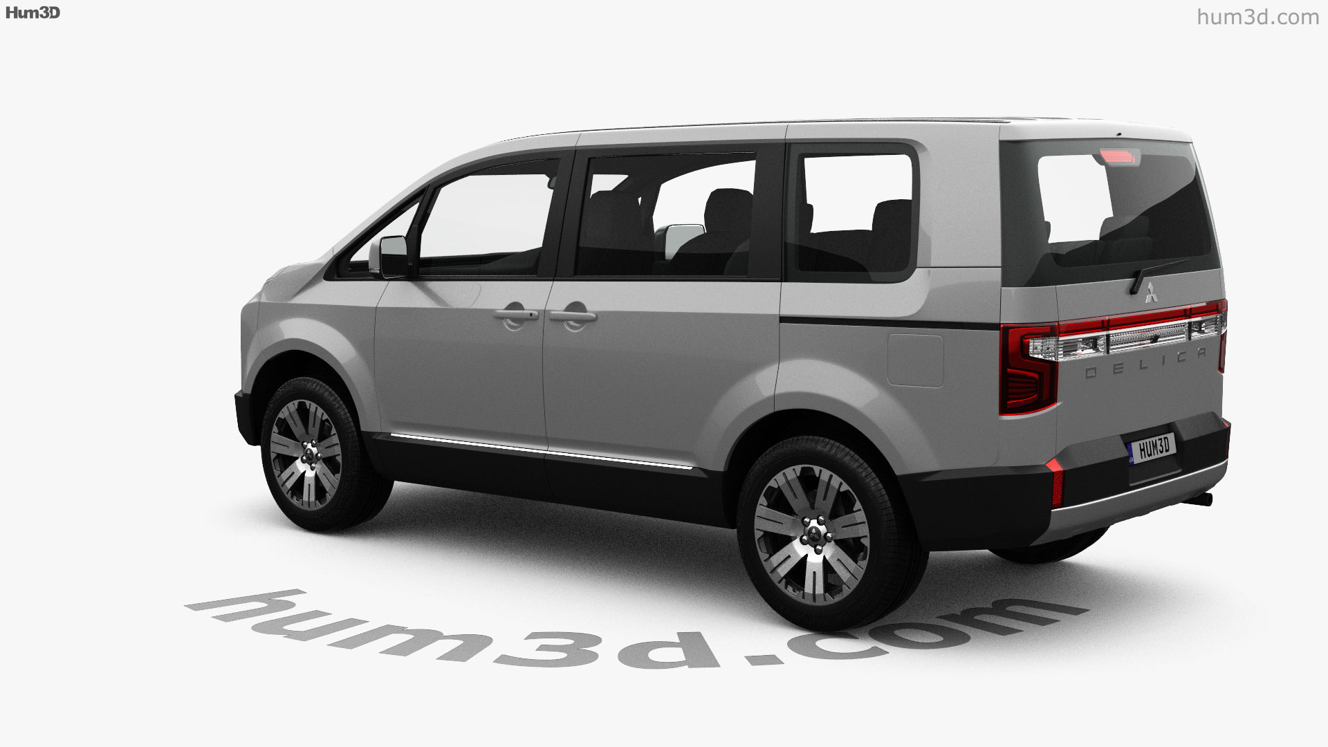 360 view of Mitsubishi Delica D5 2024 3D model - 3DModels store