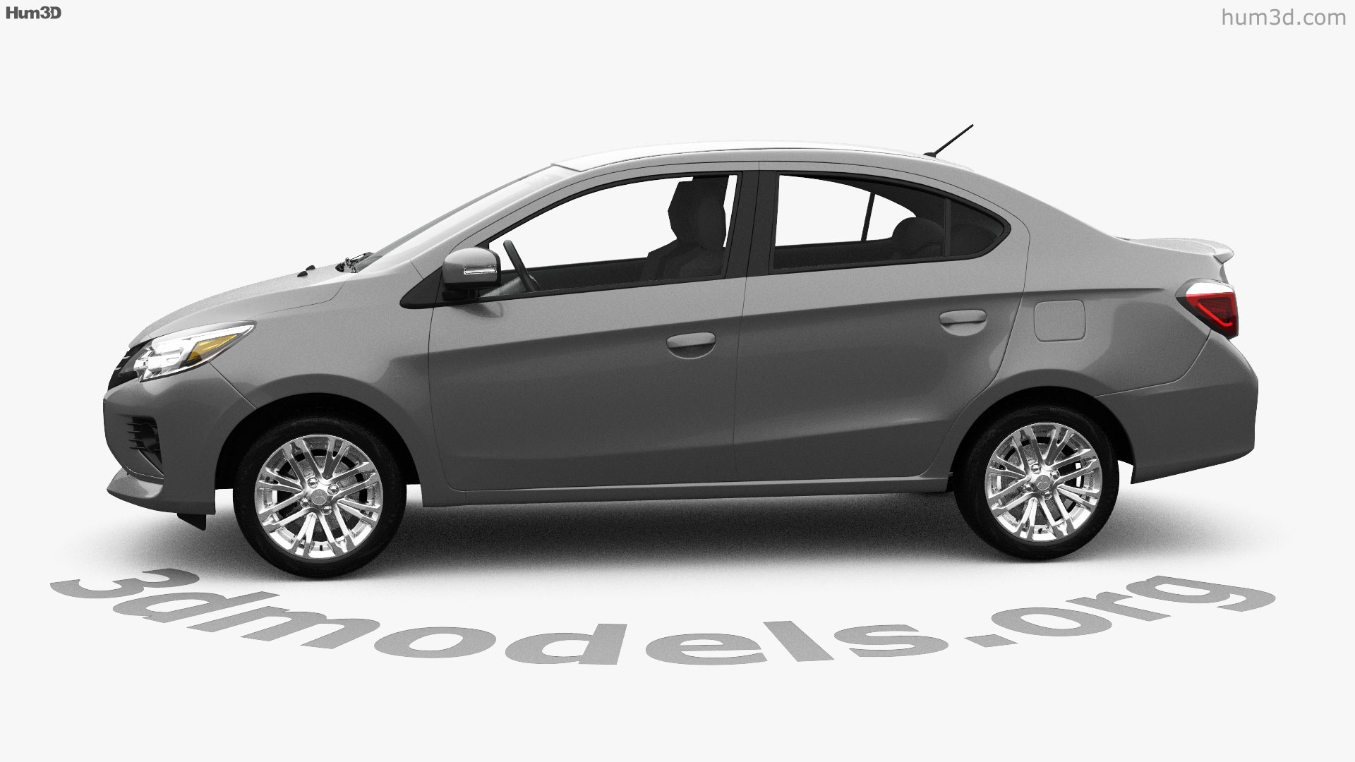 360 view of Mitsubishi Mirage G4 2021 3D model - 3DModels store