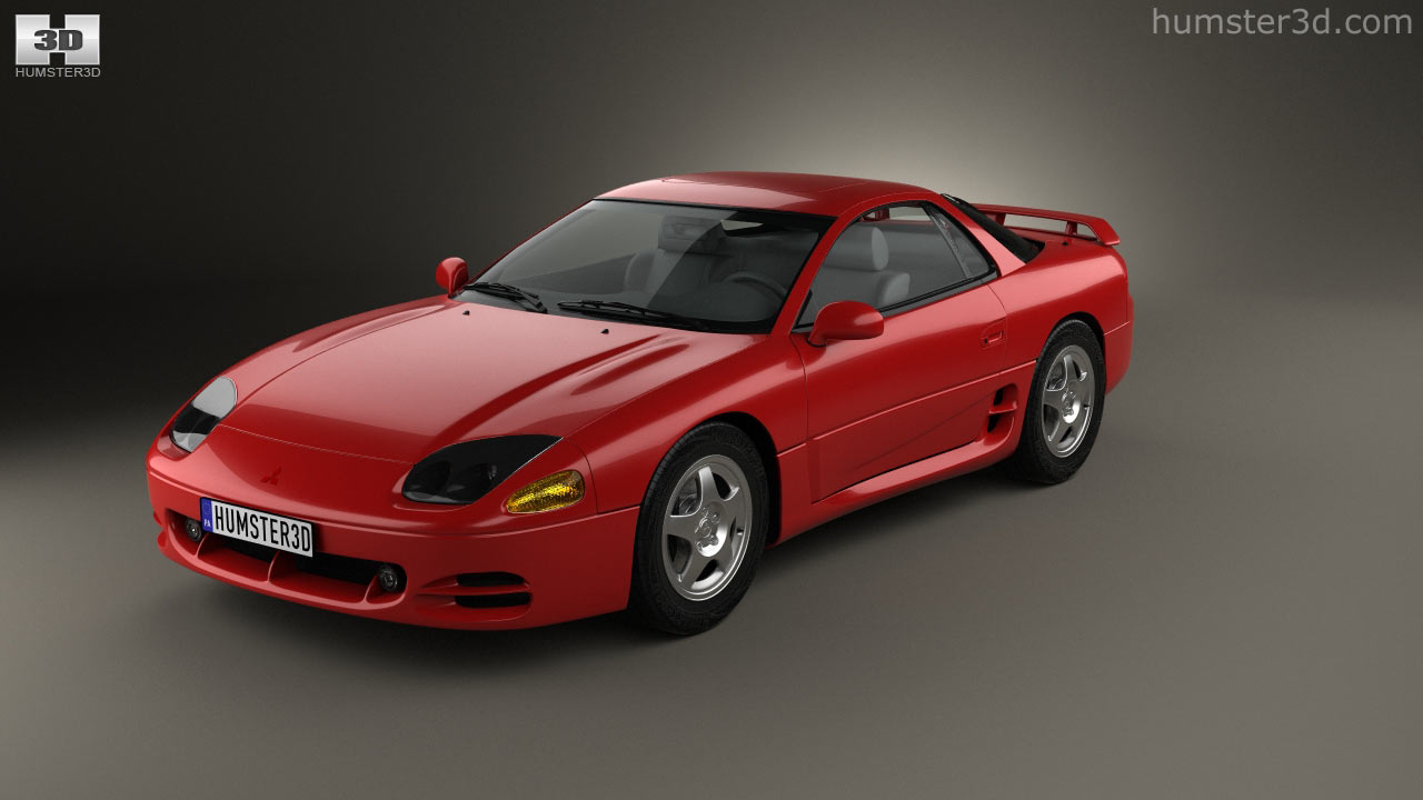 360 view of Mitsubishi 3000GT 1996 3D model - 3DModels store