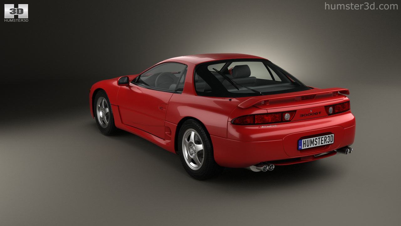360 view of Mitsubishi 3000GT 1996 3D model - 3DModels store