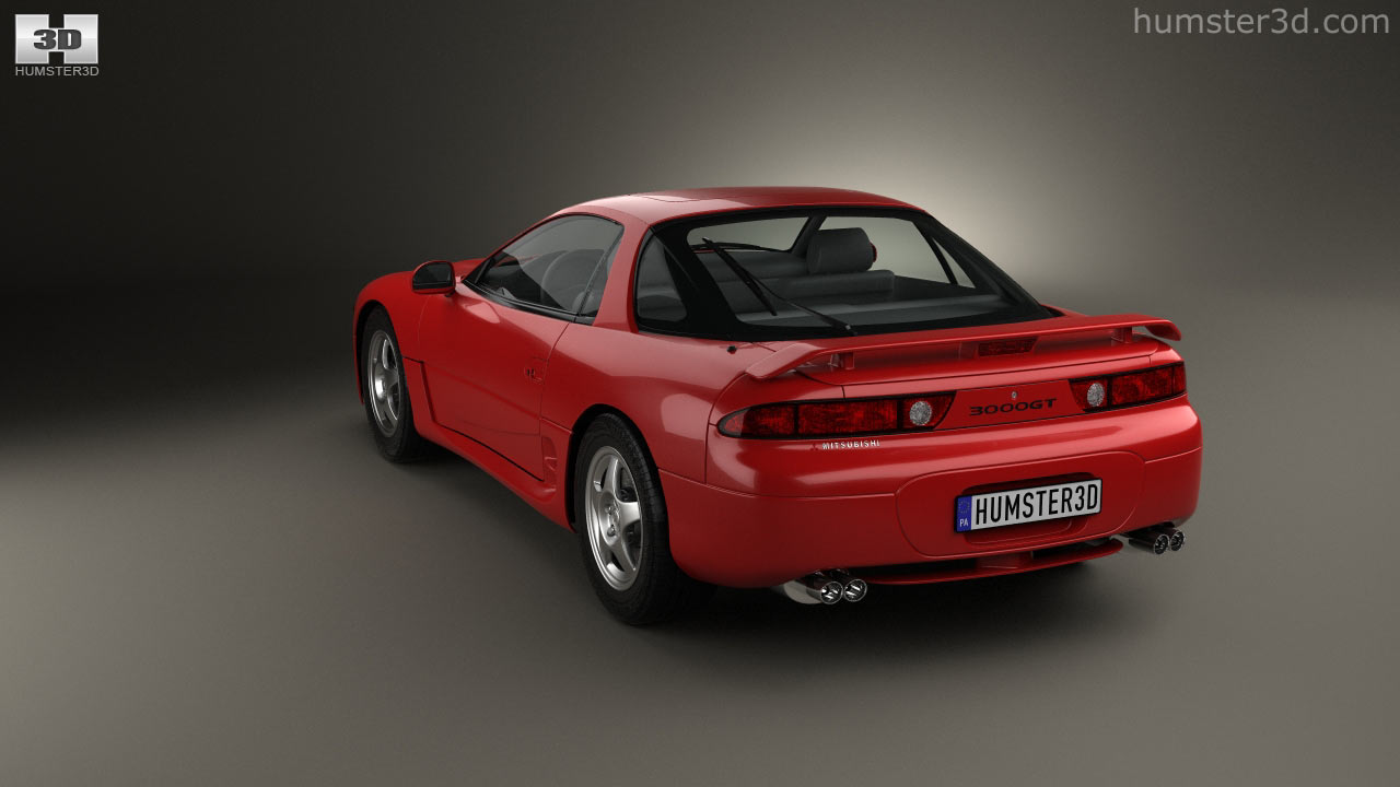 360 view of Mitsubishi 3000GT 1996 3D model - 3DModels store