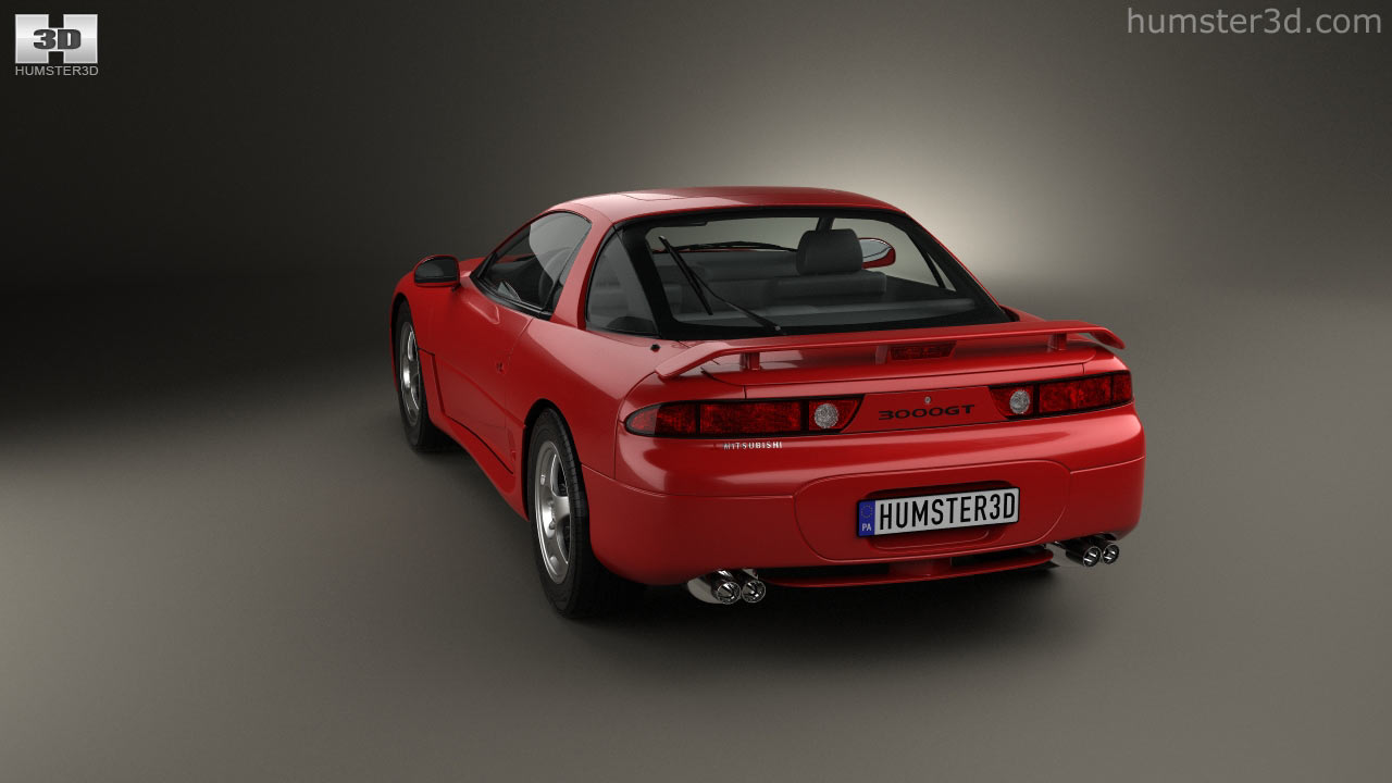360 view of Mitsubishi 3000GT 1996 3D model - 3DModels store