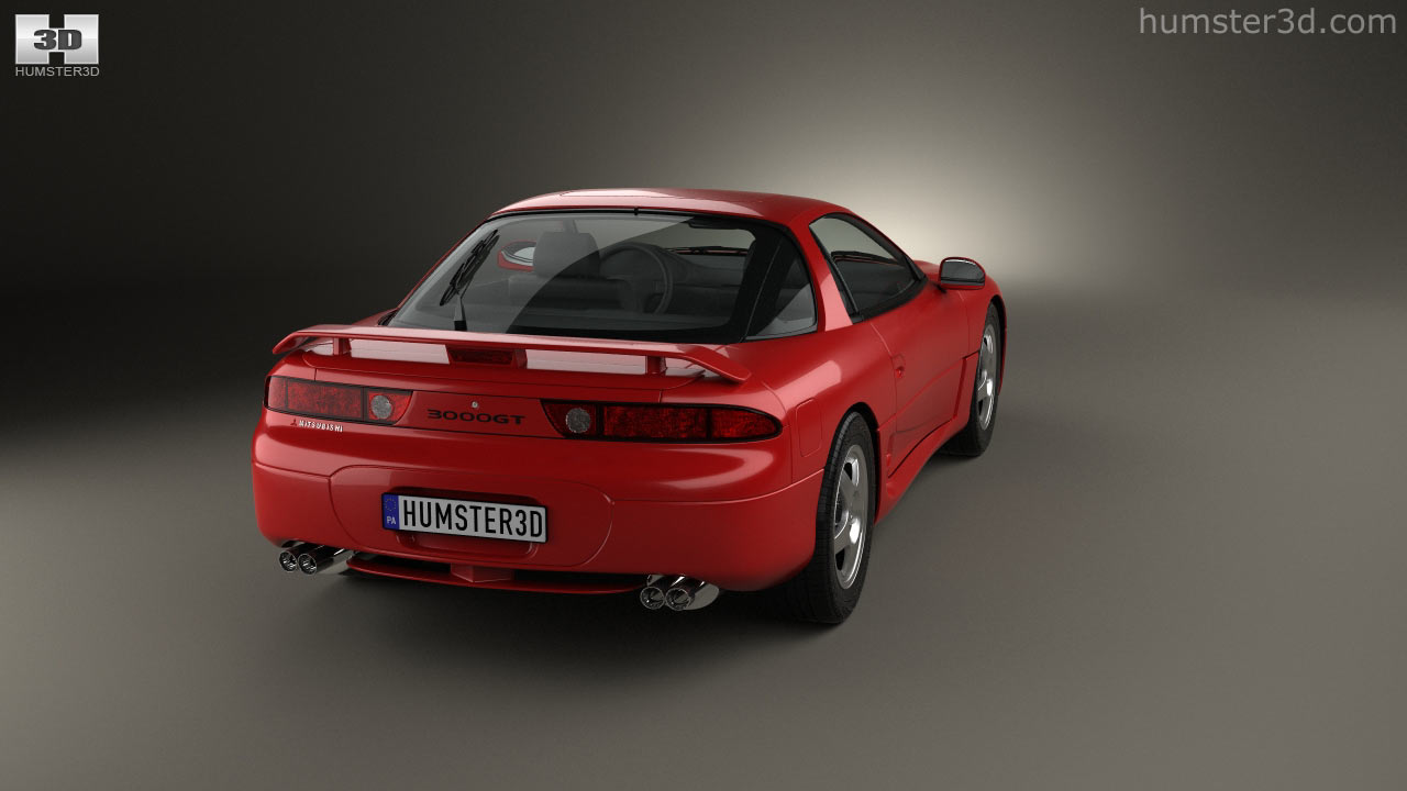 360 view of Mitsubishi 3000GT 1996 3D model - 3DModels store