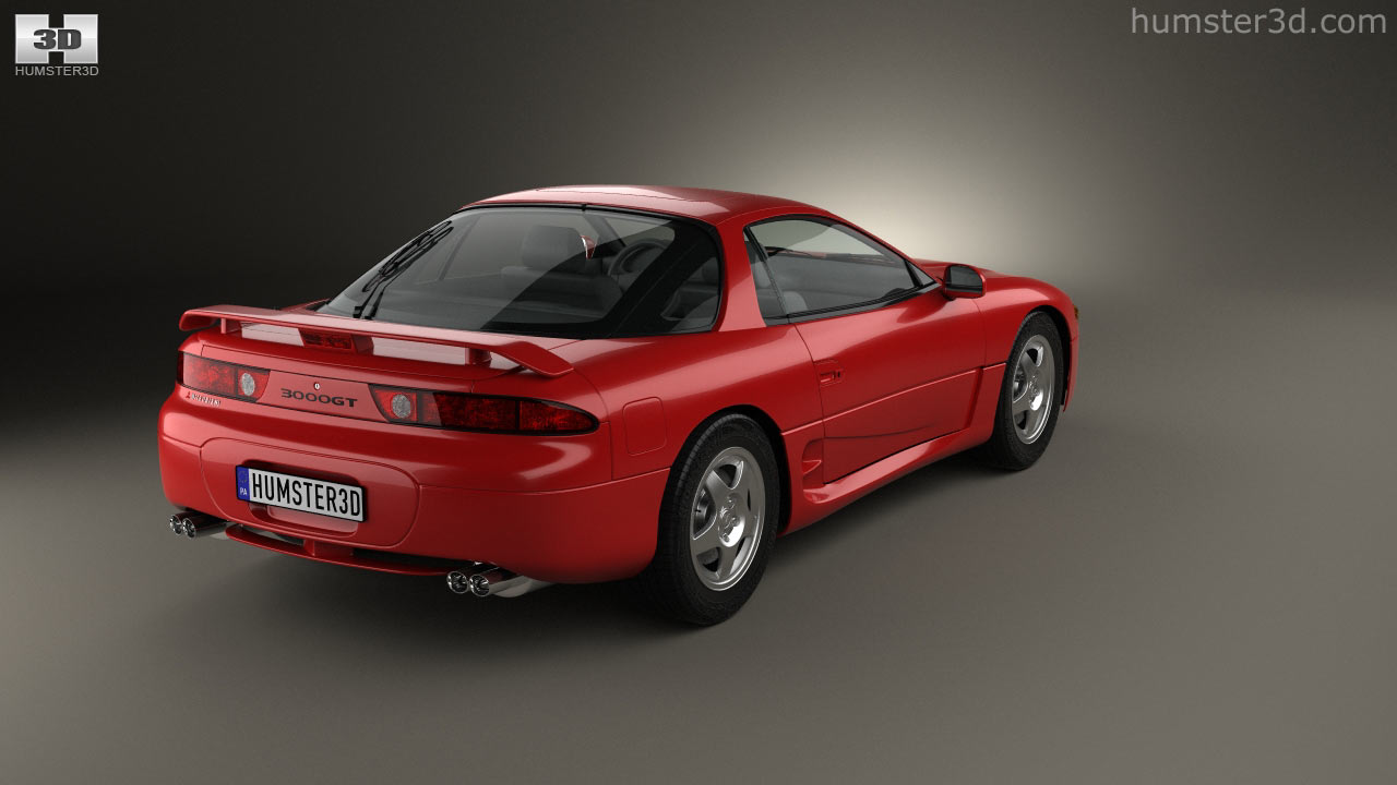 360 view of Mitsubishi 3000GT 1996 3D model - 3DModels store