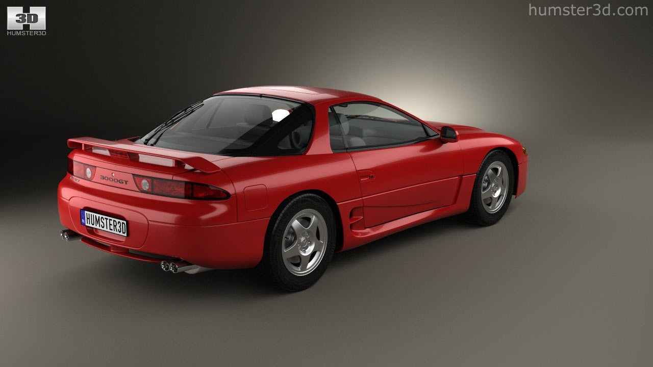 360 view of Mitsubishi 3000GT 1996 3D model - 3DModels store
