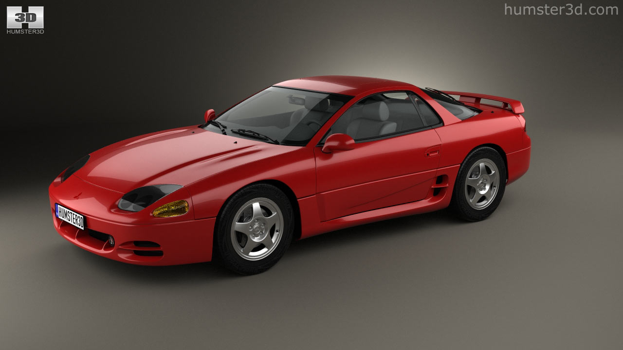 360 view of Mitsubishi 3000GT 1996 3D model - 3DModels store