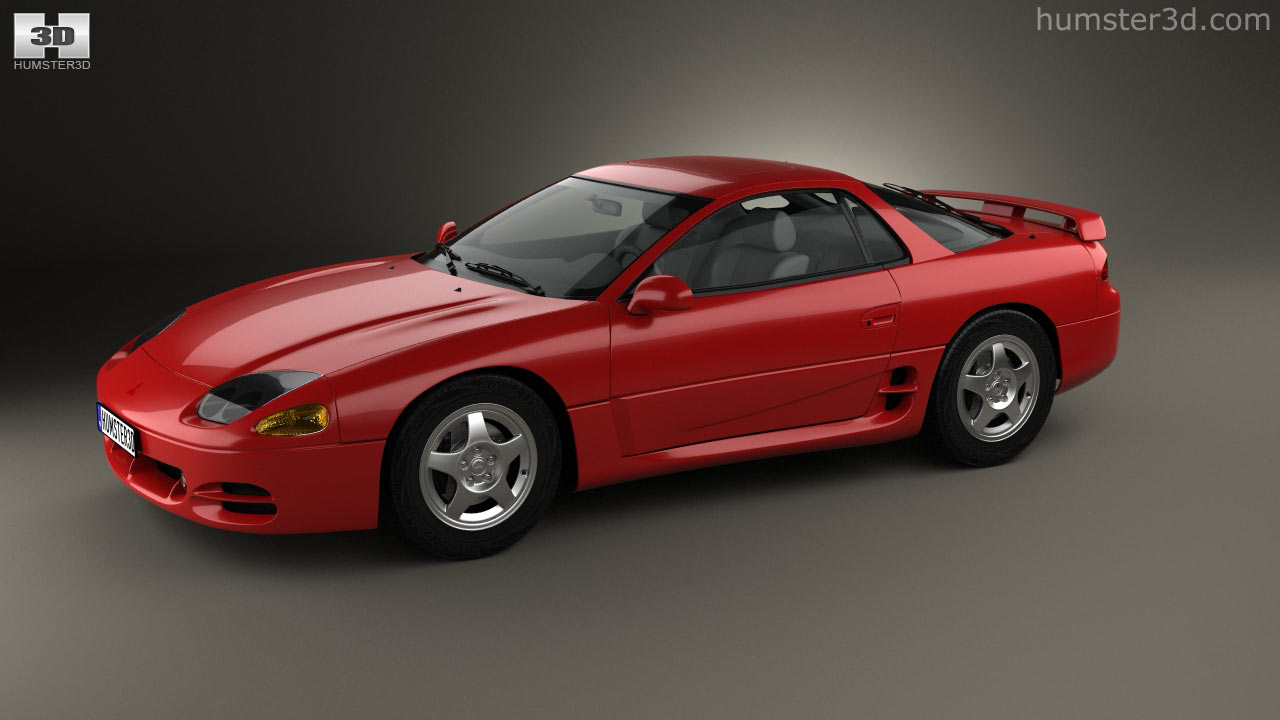 360 view of Mitsubishi 3000GT 1996 3D model - 3DModels store