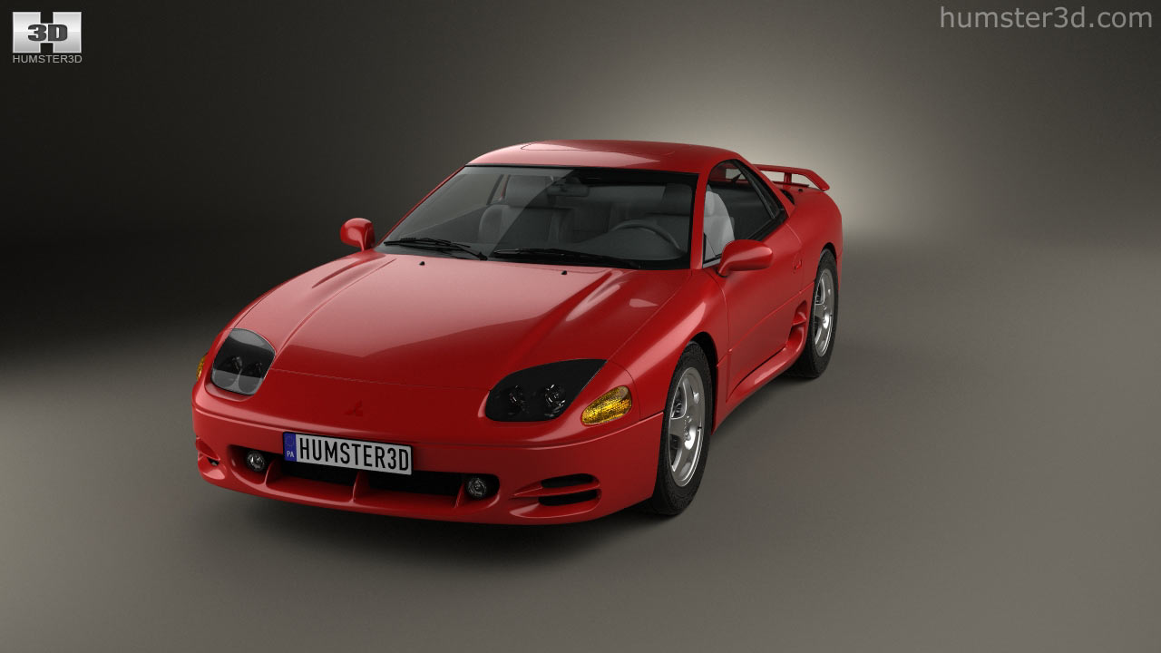 360 view of Mitsubishi 3000GT 1996 3D model - 3DModels store