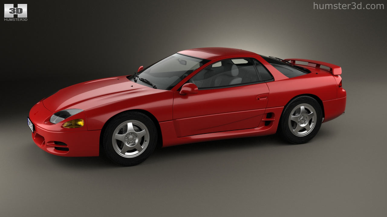 360 view of Mitsubishi 3000GT 1996 3D model - 3DModels store
