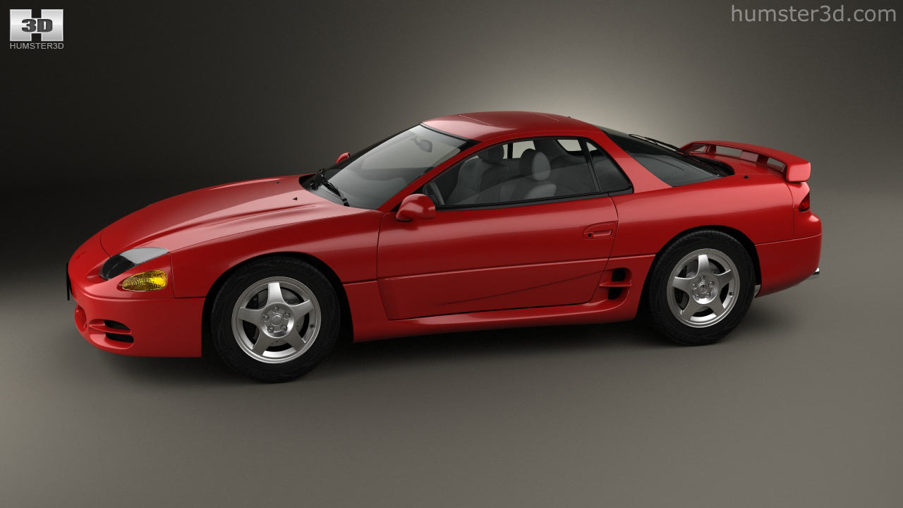 360 view of Mitsubishi 3000GT 1996 3D model - 3DModels store
