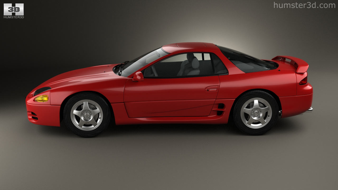 360 view of Mitsubishi 3000GT 1996 3D model - 3DModels store