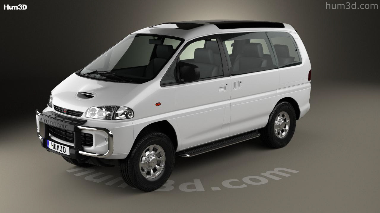 360 view of Mitsubishi Delica Space Gear 4WD 1997 3D model - 3DModels store