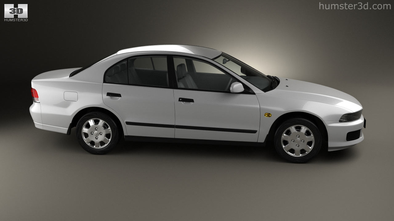 360 view of Mitsubishi Galant sedan 2003 3D model - 3DModels store
