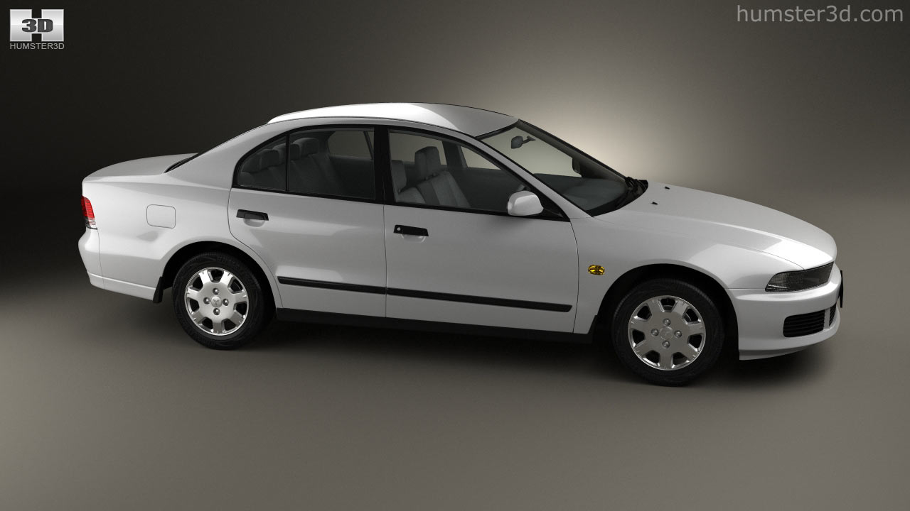 360 view of Mitsubishi Galant sedan 2003 3D model - 3DModels store