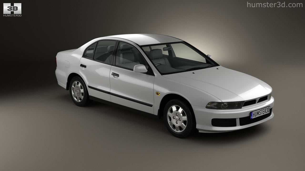 360 view of Mitsubishi Galant sedan 2003 3D model - 3DModels store