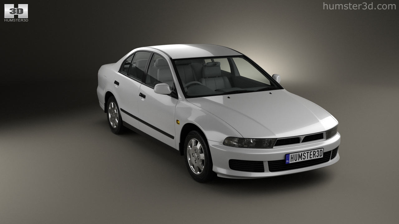 360 view of Mitsubishi Galant sedan 2003 3D model - 3DModels store