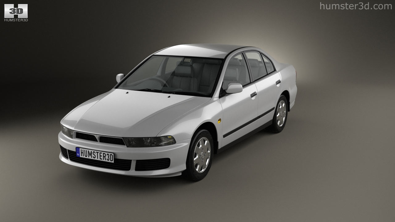 360 view of Mitsubishi Galant sedan 2003 3D model - 3DModels store