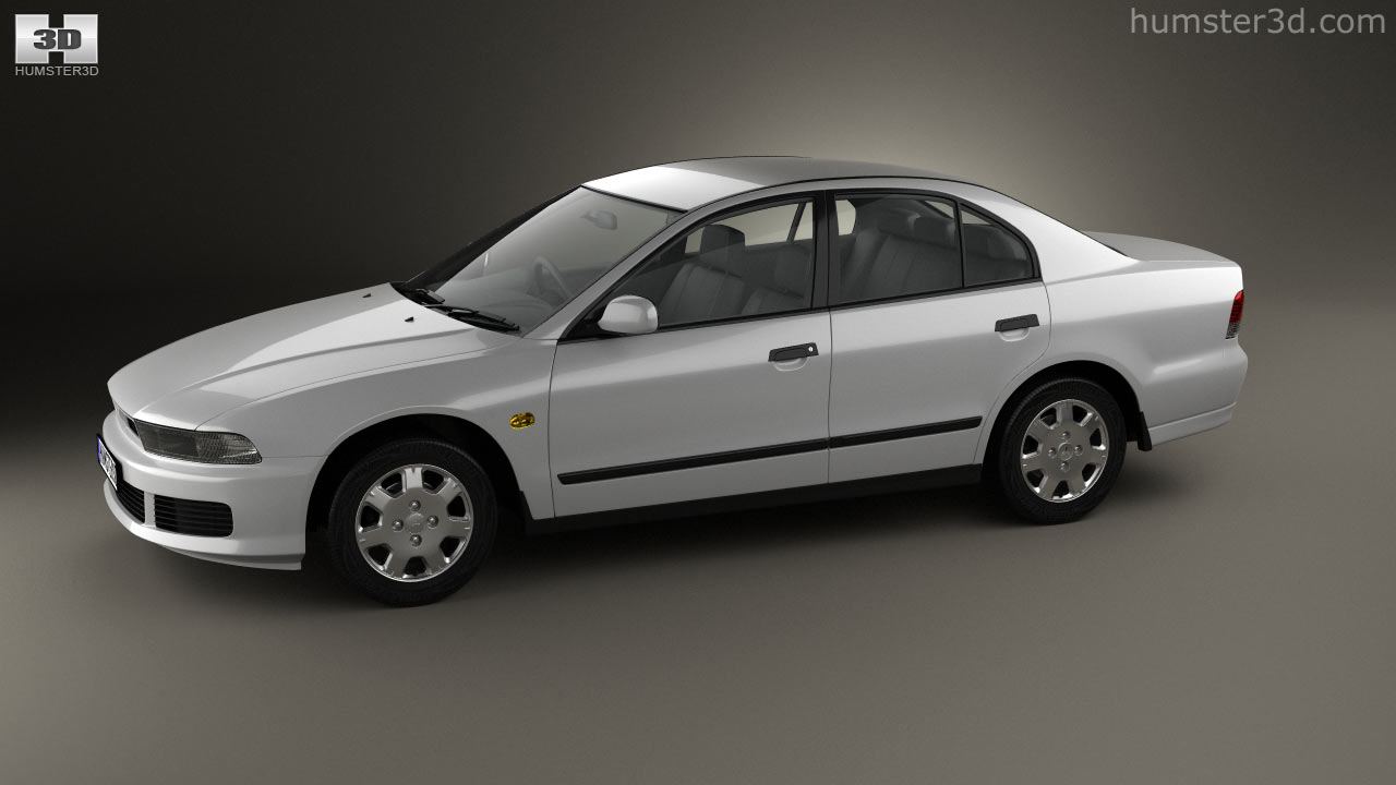 360 view of Mitsubishi Galant sedan 2003 3D model - 3DModels store
