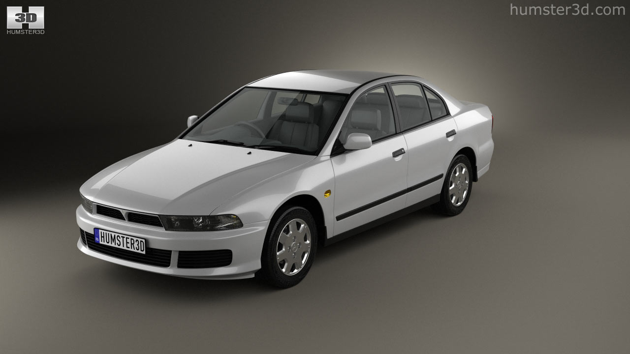 360 view of Mitsubishi Galant sedan 2003 3D model - 3DModels store