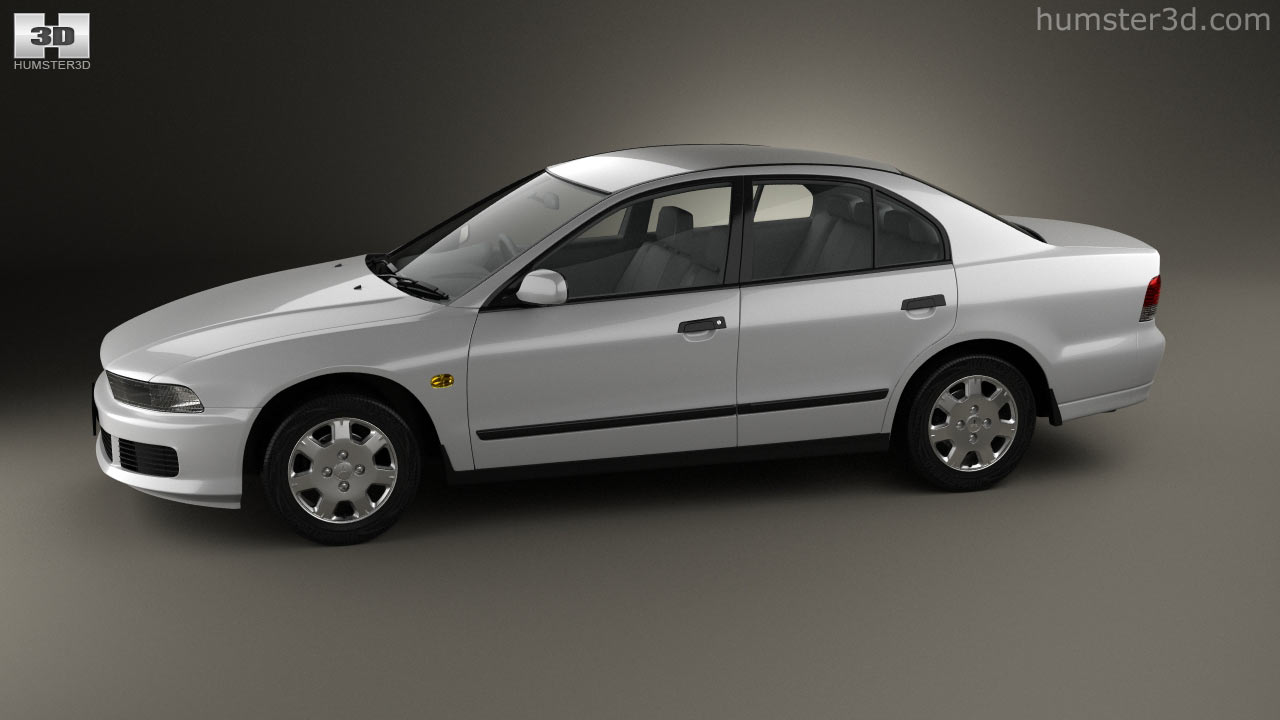 360 view of Mitsubishi Galant sedan 2003 3D model - 3DModels store