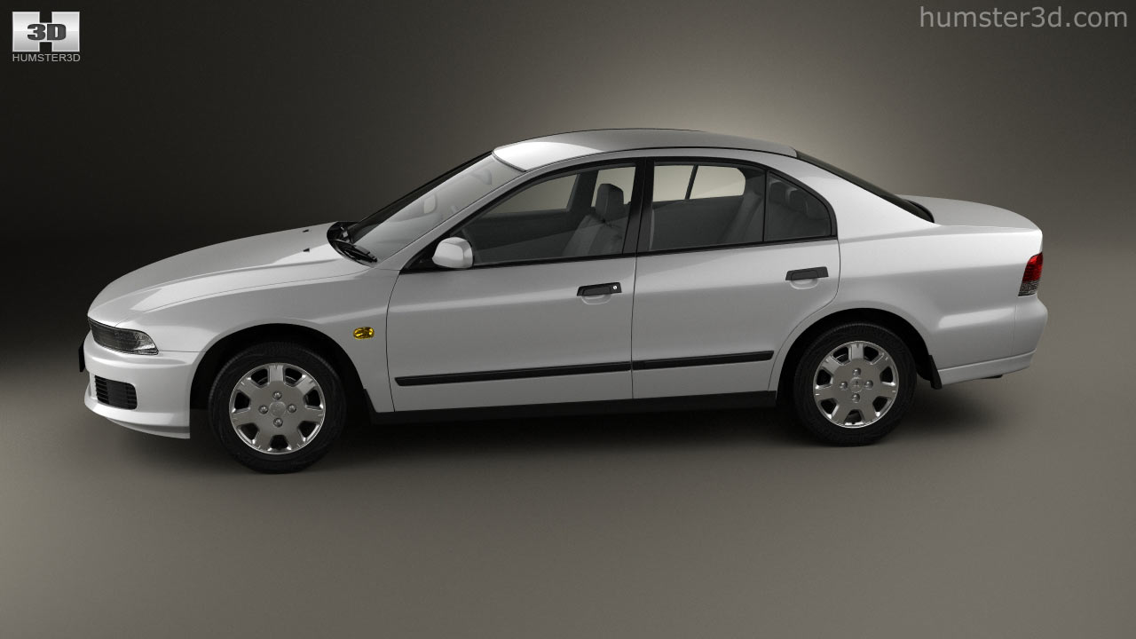 360 view of Mitsubishi Galant sedan 2003 3D model - 3DModels store