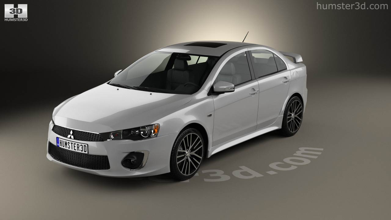 360 view of Mitsubishi Lancer GT 2019 3D model - 3DModels store