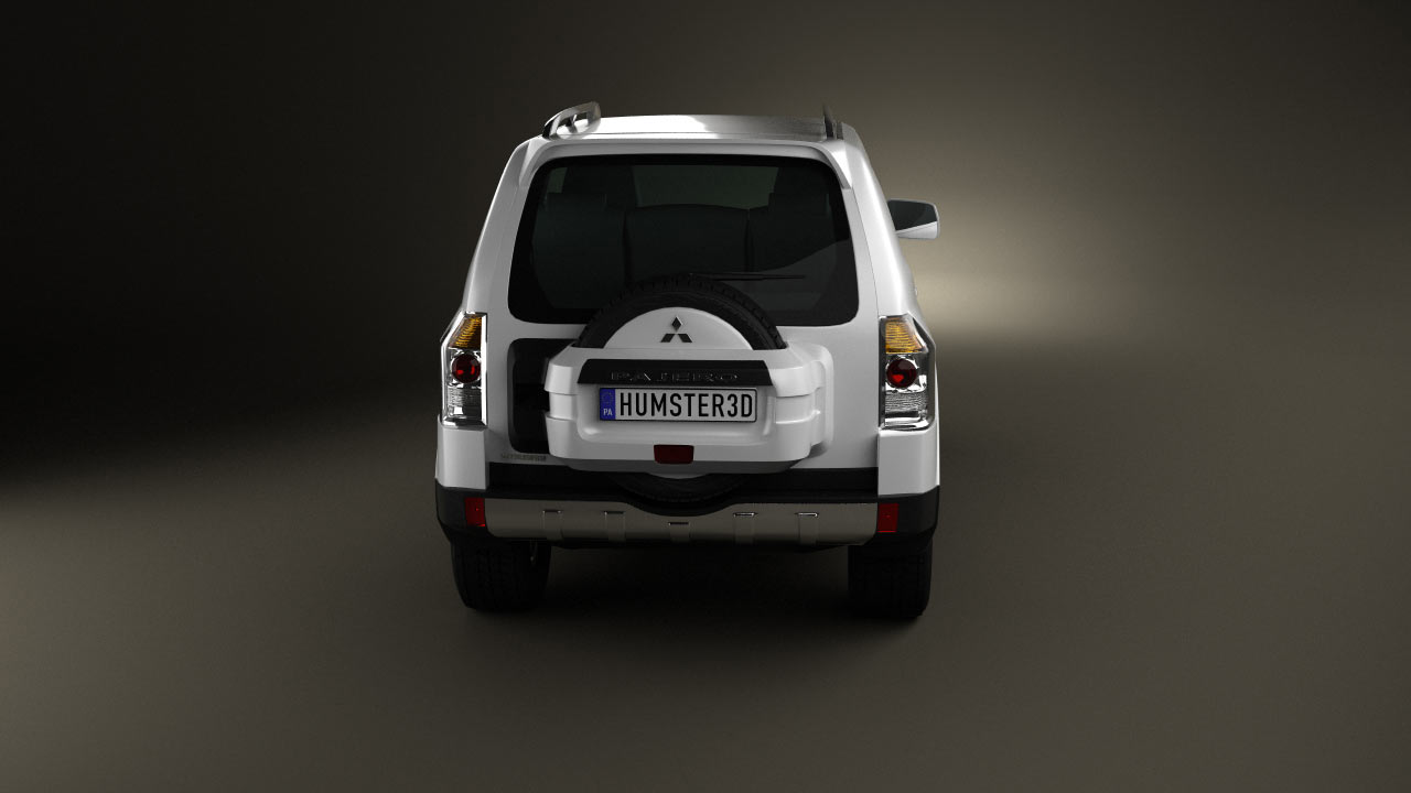 360 view of Mitsubishi Pajero 3-door 2012 3D model - 3DModels store