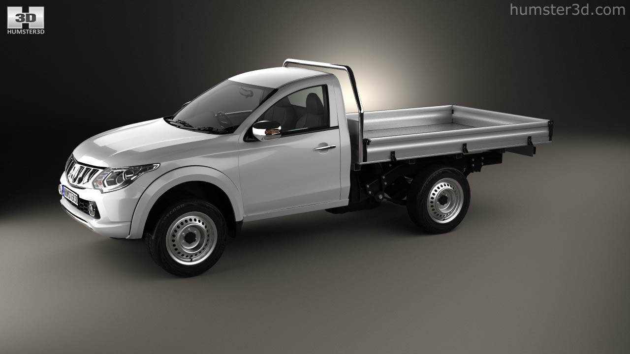 360 view of Mitsubishi Triton Single Cab Alloy Tray 2018 3D model ...