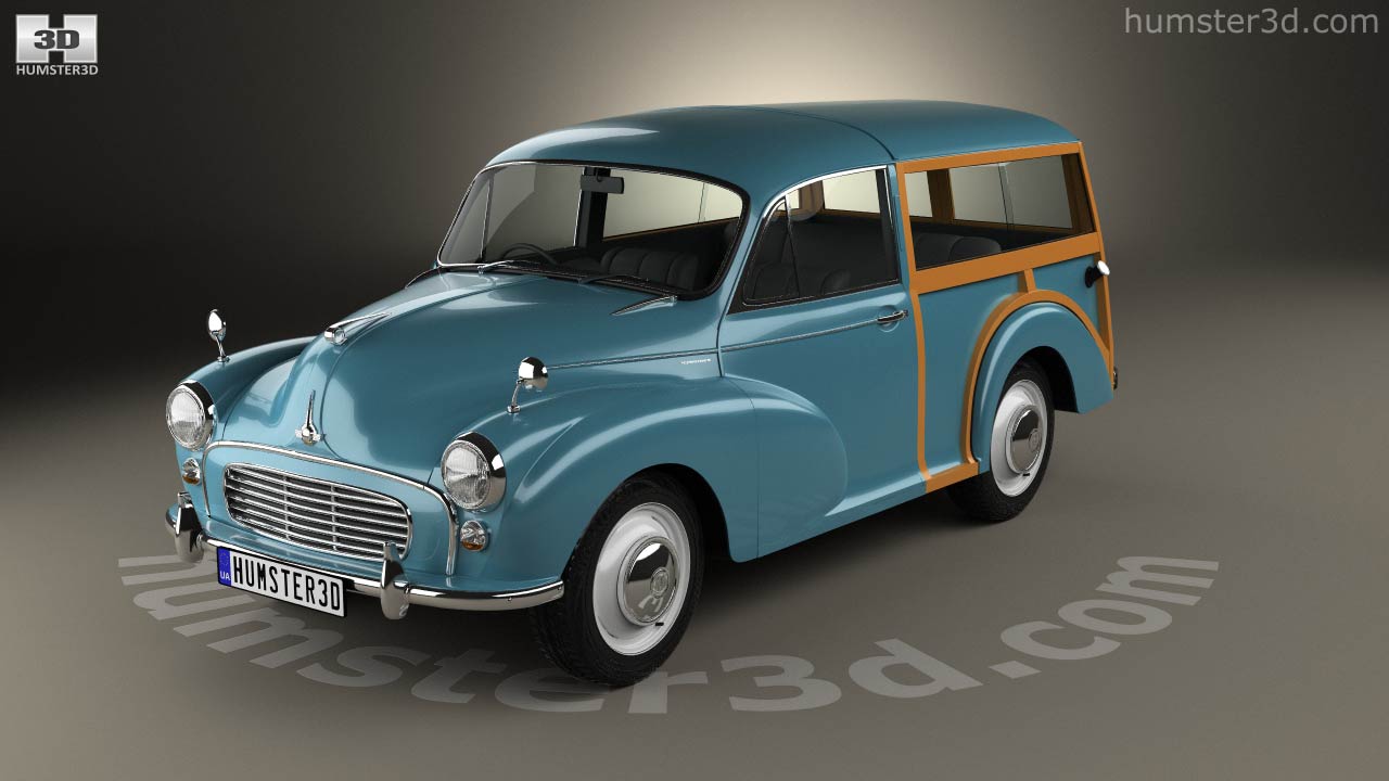 360 view of Morris Minor 1000 Traveller 1956 3D model - 3DModels store