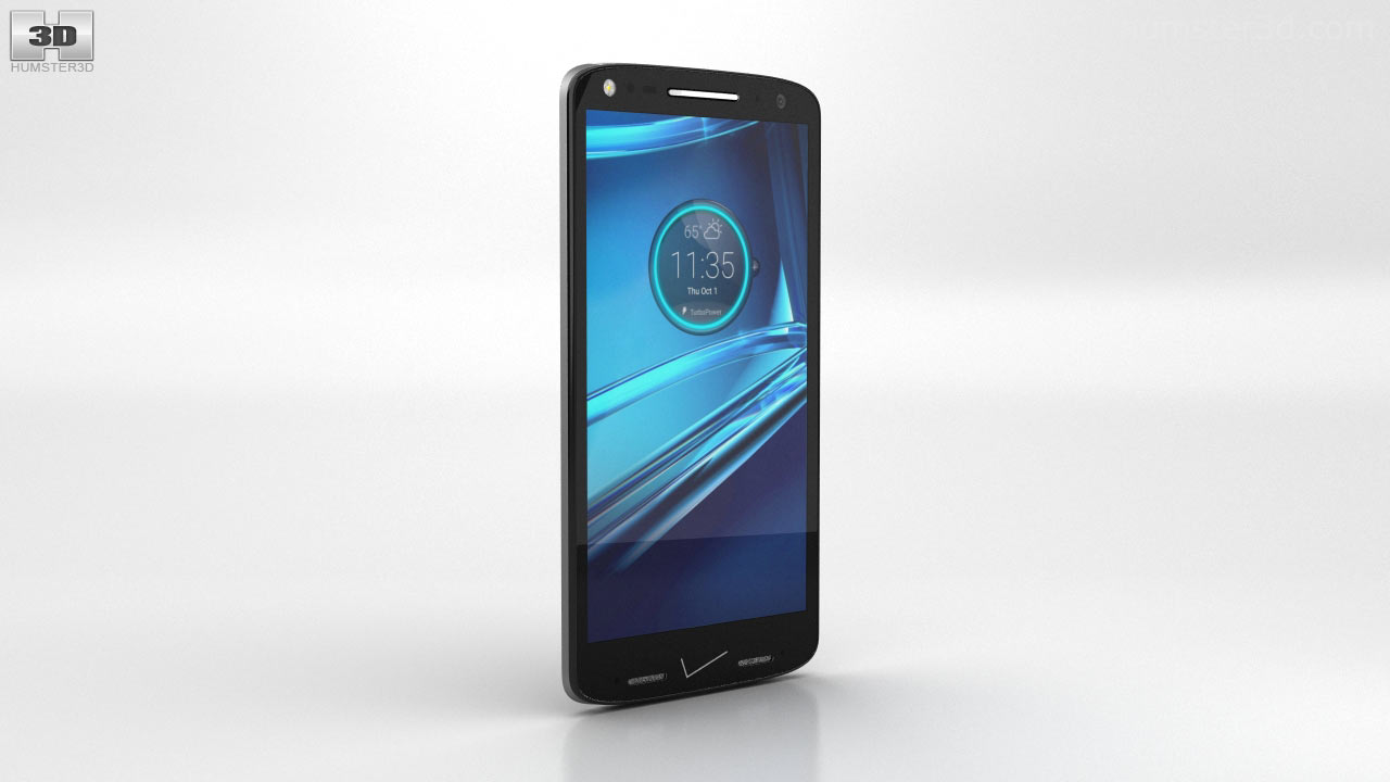 360 view of Motorola Droid Turbo 2 Gray Ballistic Nylon 3D model ...