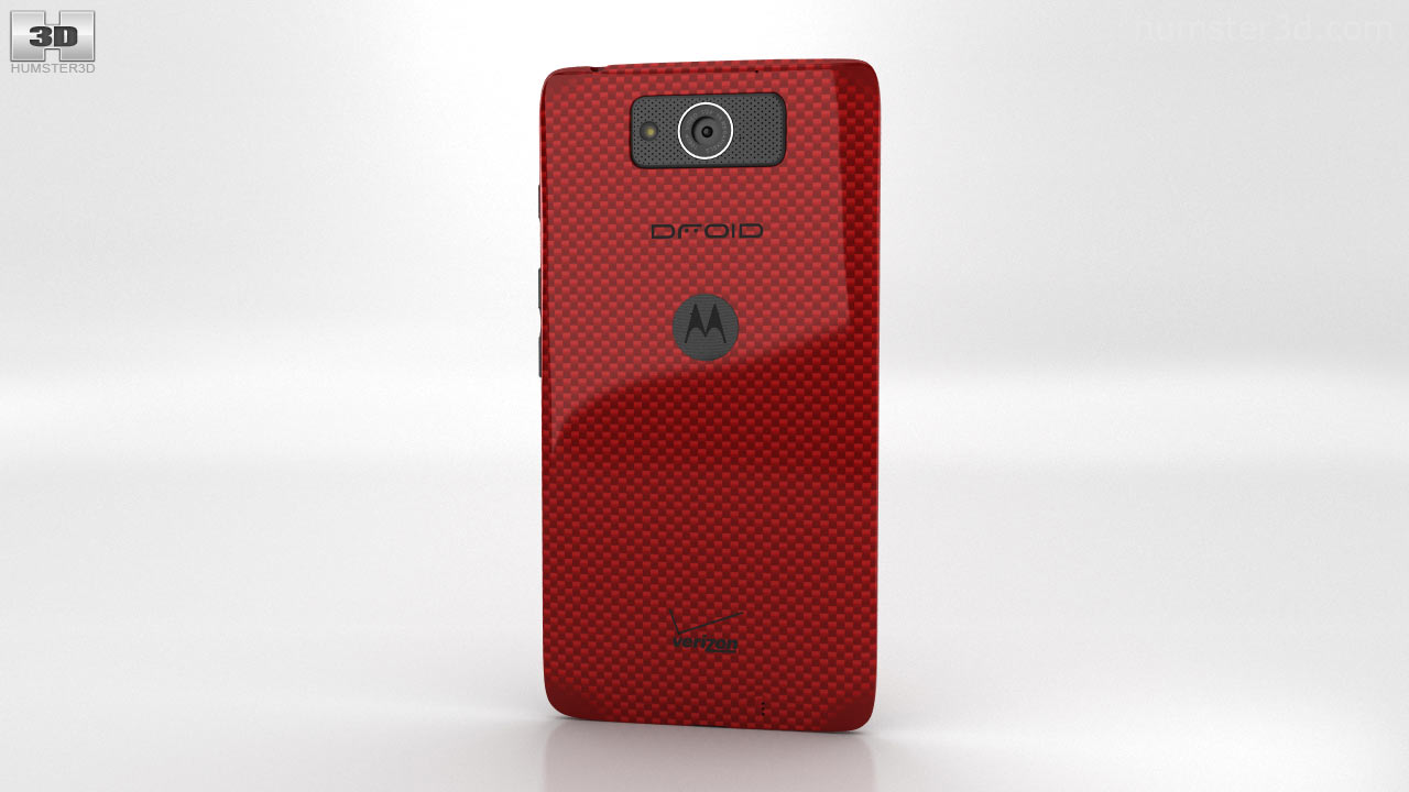 360 view of Motorola Droid Ultra Red 3D model - 3DModels store