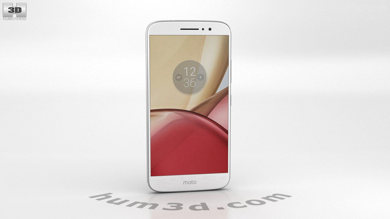 360 view of Motorola Moto M Silver 3D model - 3DModels store