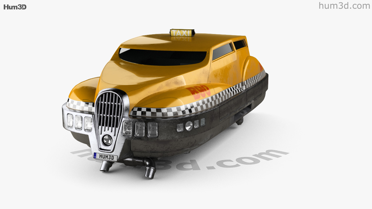 Fifth element タクシー 1997 3Dモデルの360ビュー-3DModelsストア
