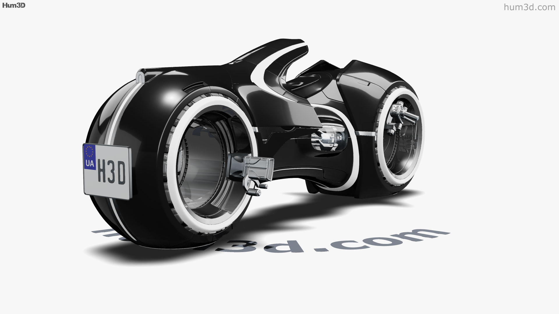 360 view of Tron Legacy Light Cycle 3D model - 3DModels store