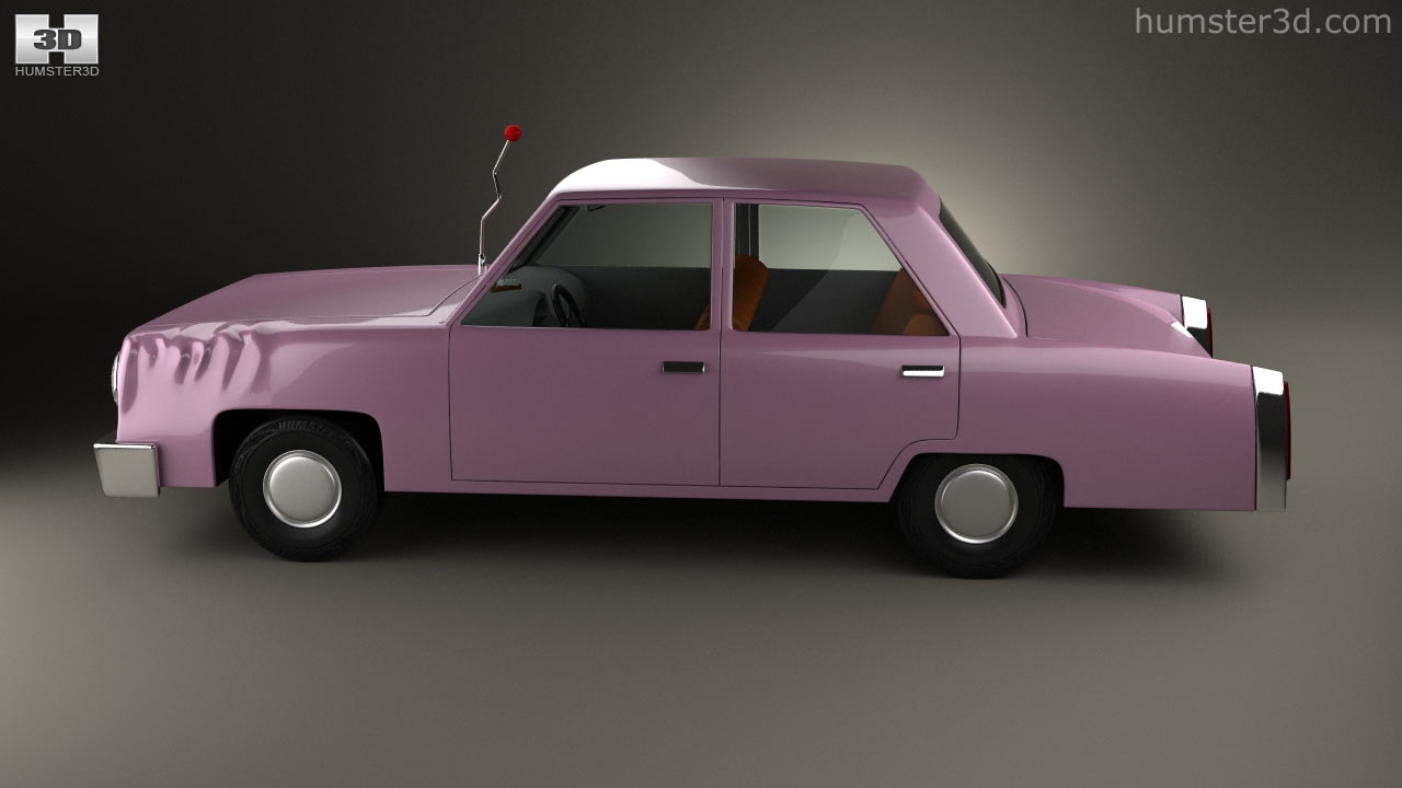 360 view of The Simpsons Homer Car 1989 3D model - 3DModels store