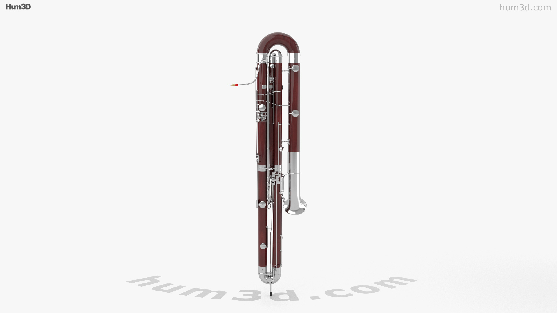 360 view of Contrabassoon 3D model - 3DModels store