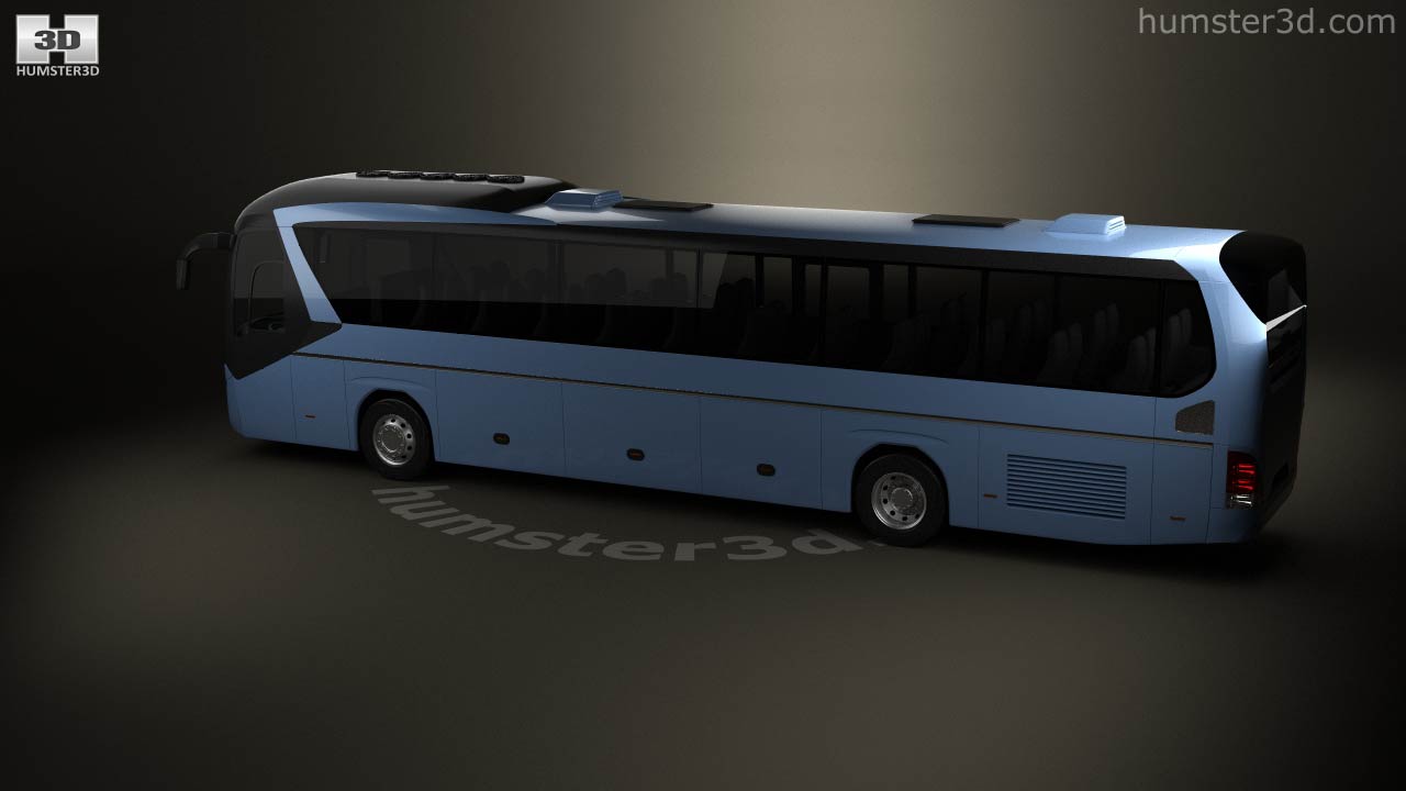 360 view of Neoplan Jetliner bus 2012 3D model - 3DModels store