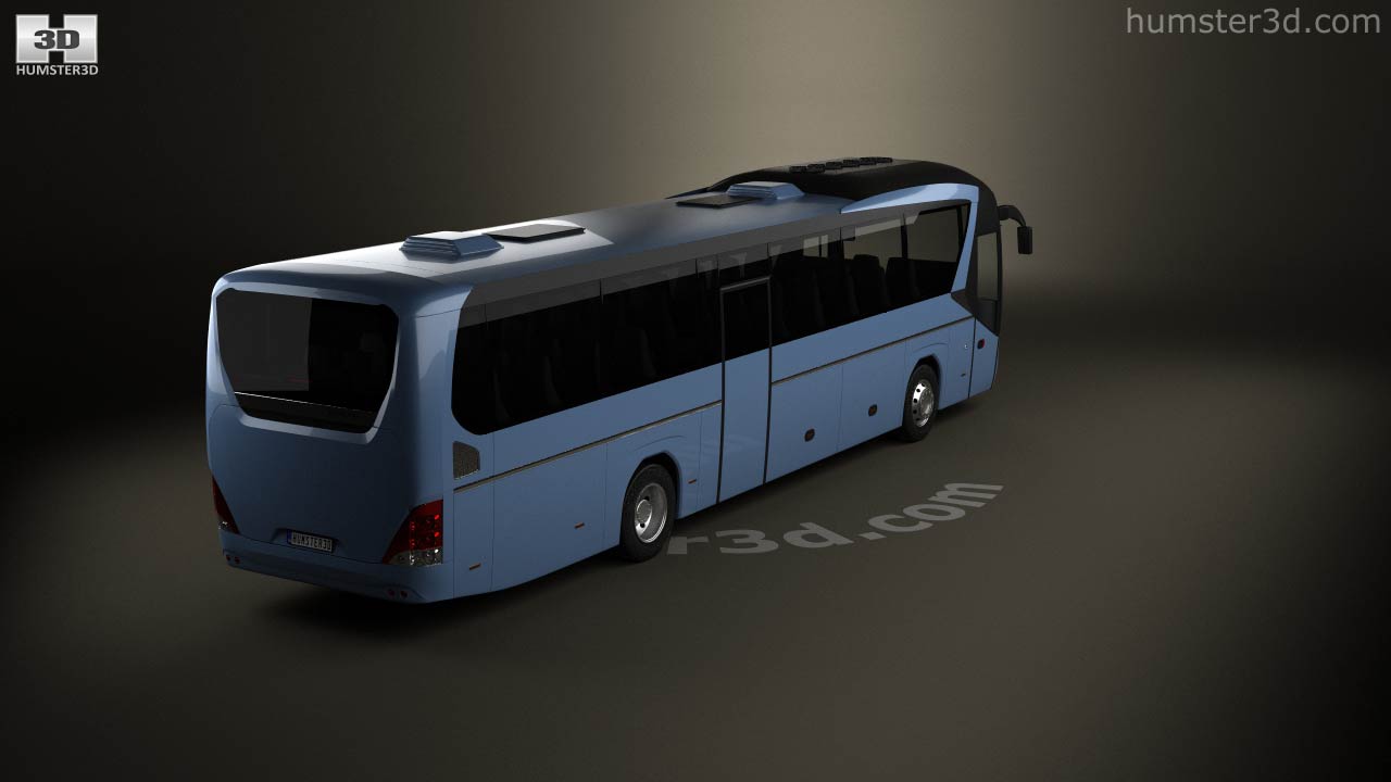 360 view of Neoplan Jetliner bus 2012 3D model - 3DModels store